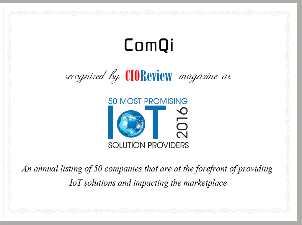 ComQi named CIOReview’s 50 Top IoT Solution Providers - ComQi